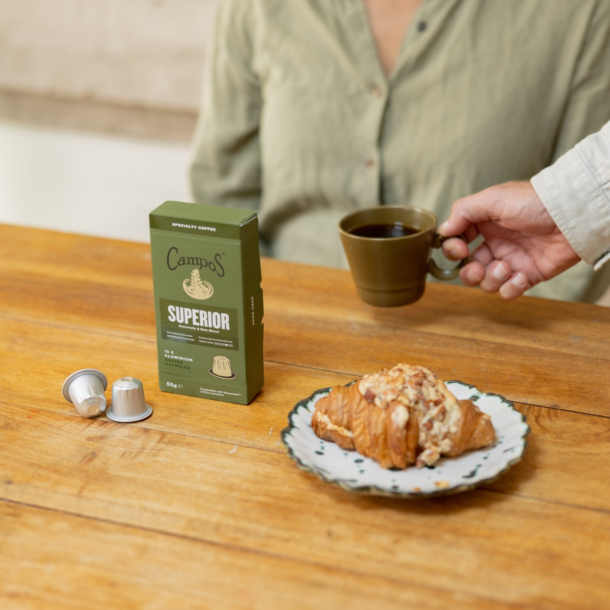 Superior Blend Coffee Capsules - Campos Coffee | MORNING – Morning ...